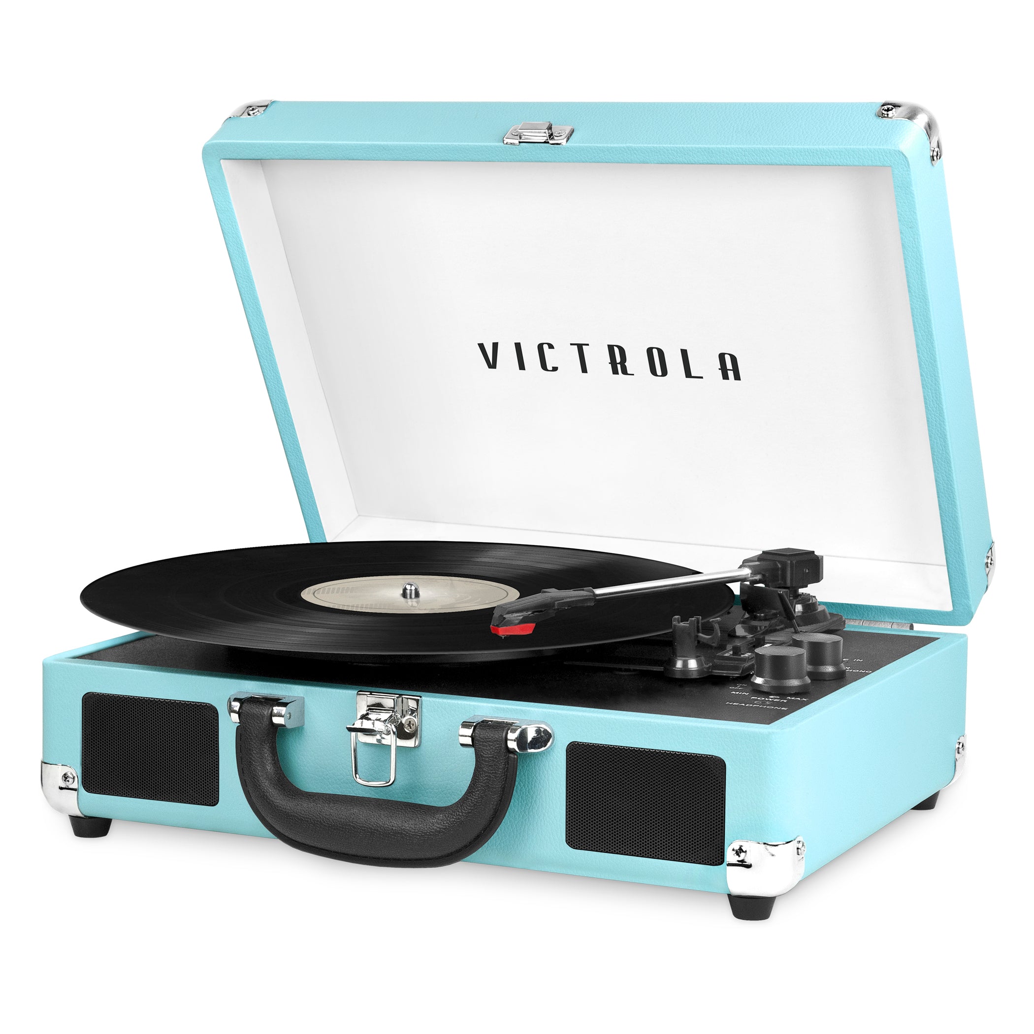 Bluetooth Briefcase Portable Record Player - Black – Victrola